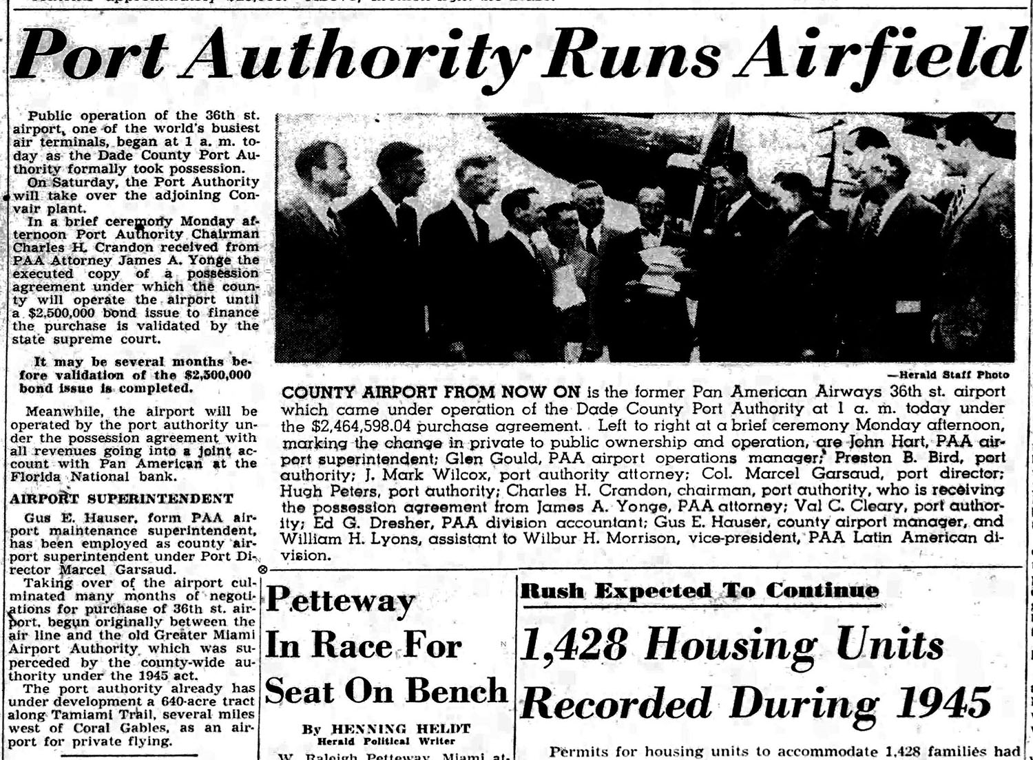 The Postwar Travel Boom and Miami Airport Expansion (1945-1965)